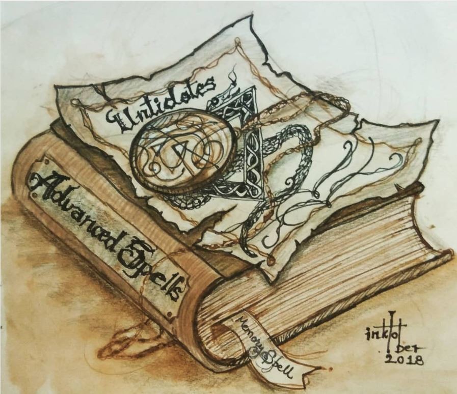 ArtStation - Inktober #4 - SPELL