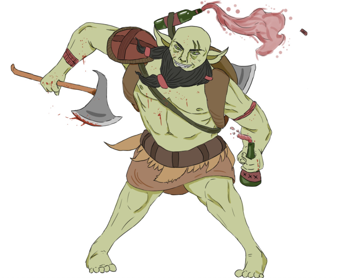 ArtStation - alcoholic half orc