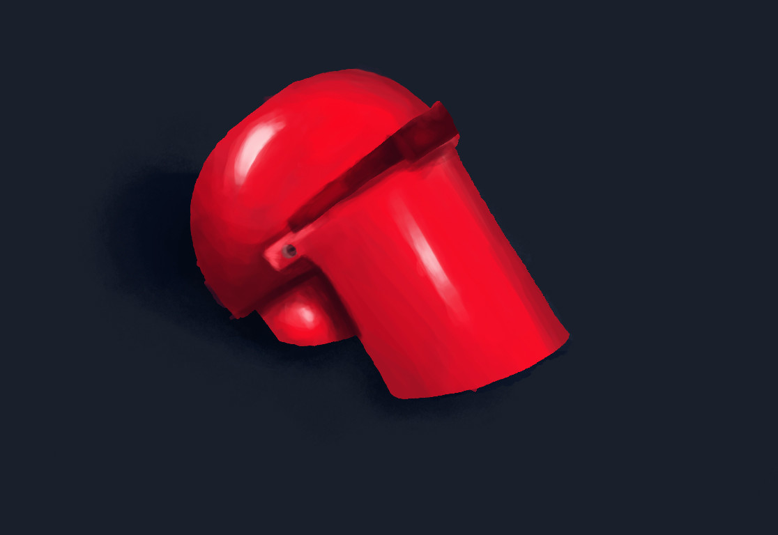 Gabriel Silvino - Futuristic riot helmet-Concept art 1