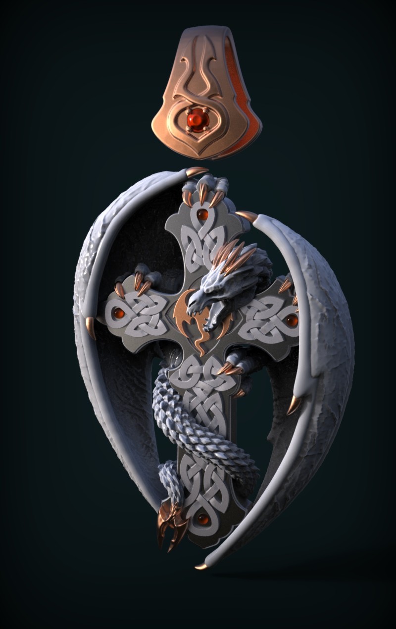 ArtStation - dragon cross