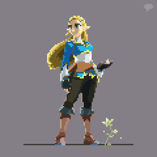 Pixel Art Princess Zelda