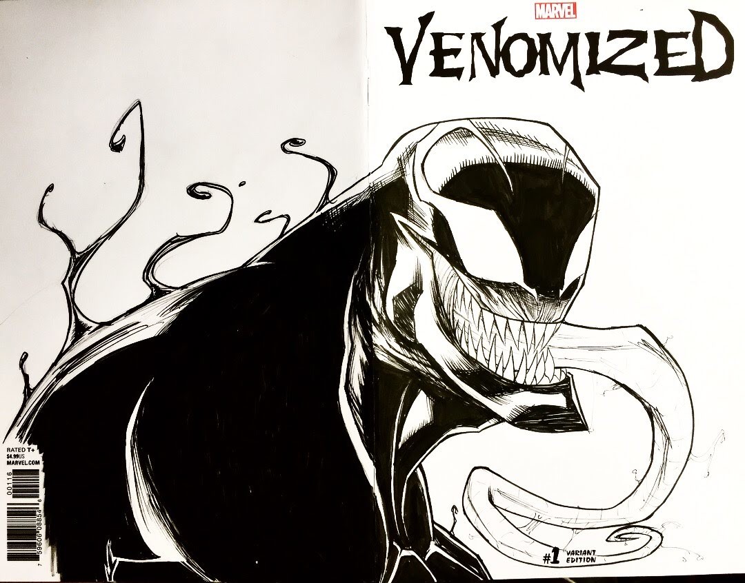 Mario A. Genduso - Venomized Fold Out Sketch Cover
