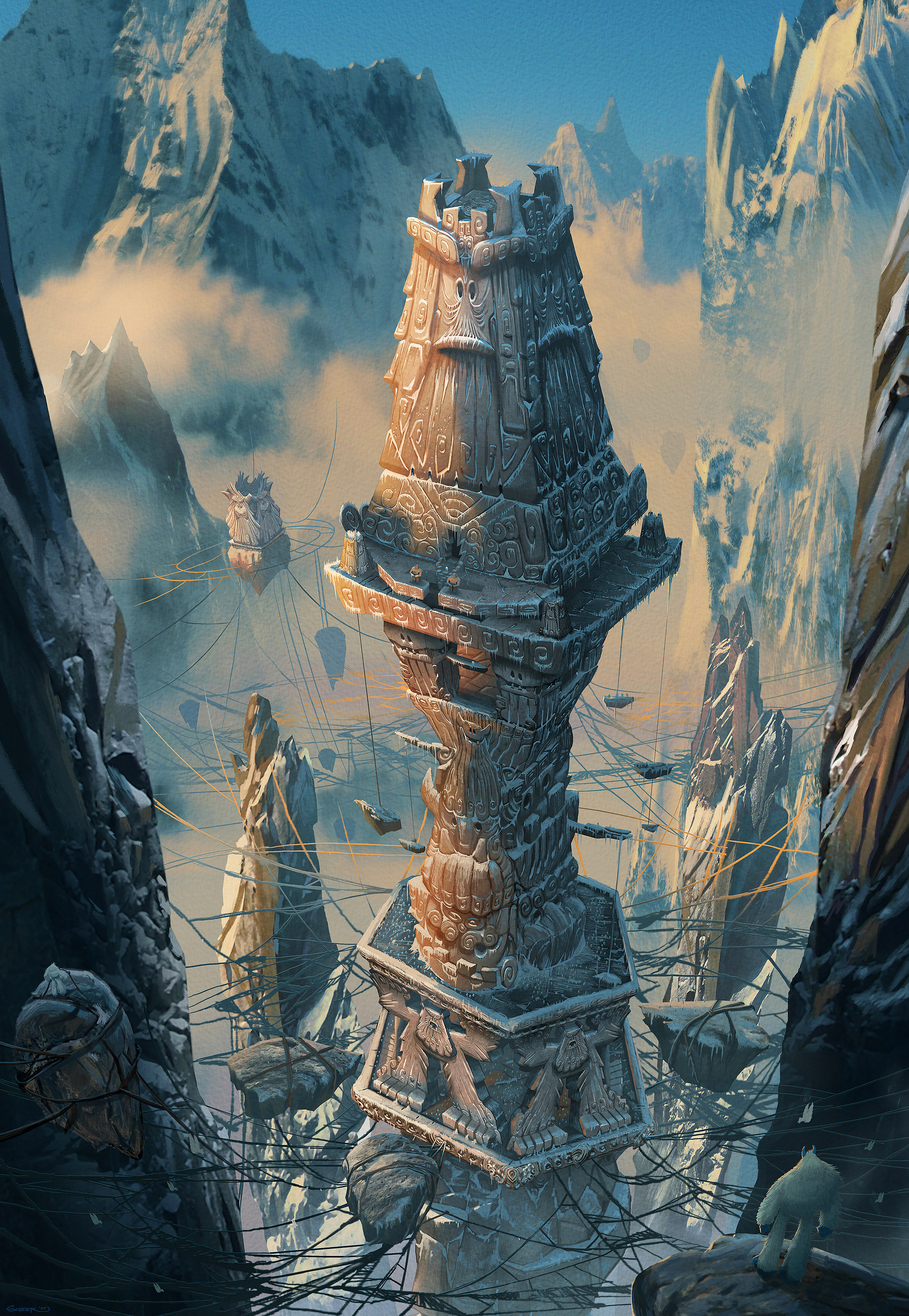 Jason Scheier - Smallfoot - Visual Development - Stonekeeper's Palace