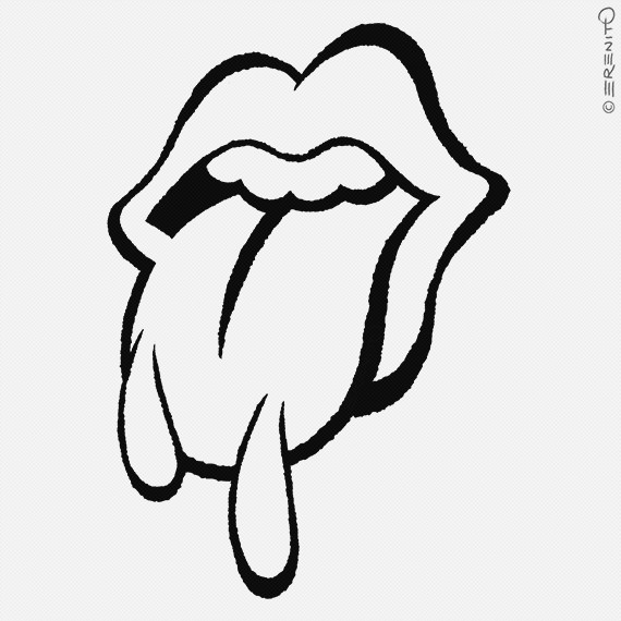 how to draw a drooling mouth