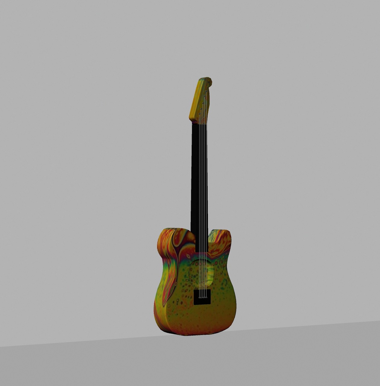 ArtStation - (3d modeling) Guitar🎸