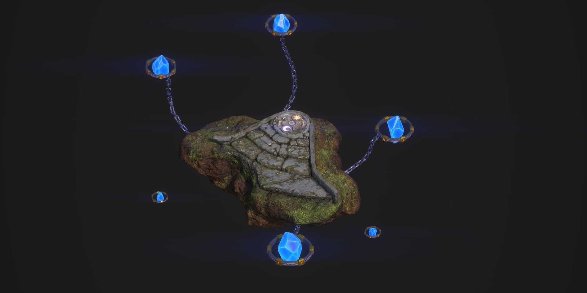 ArtStation - Magical Floating Rock Project