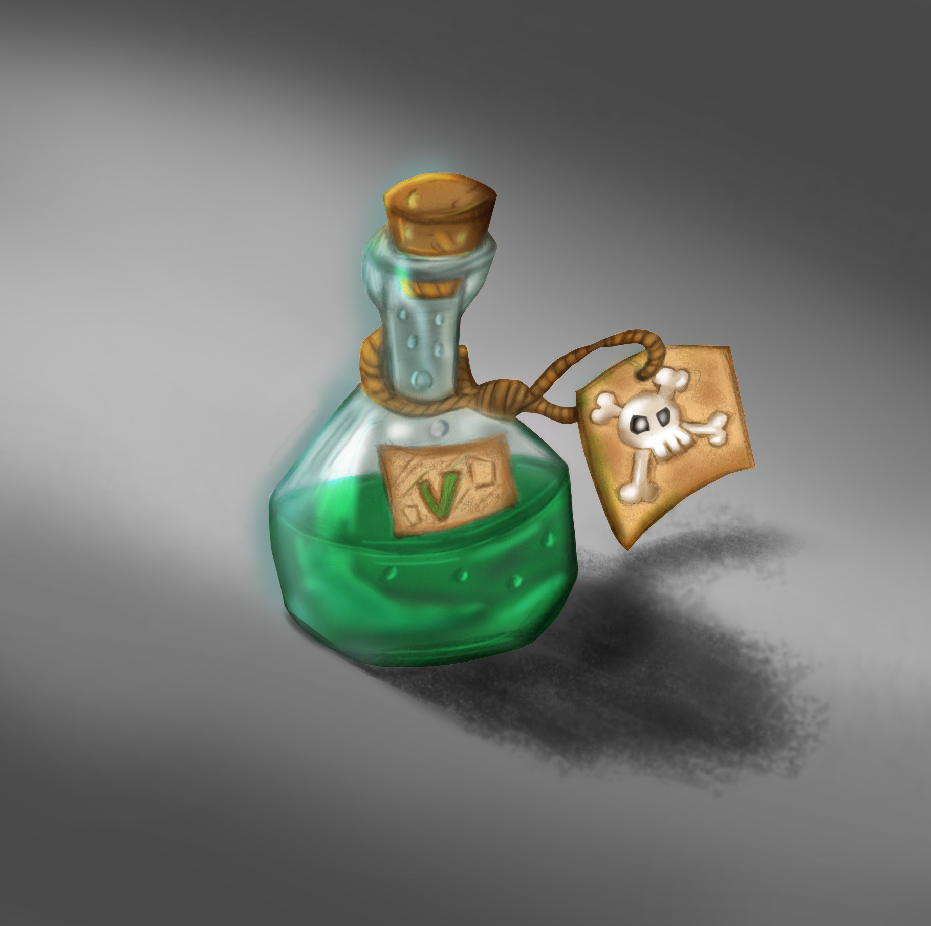 ArtStation - Poison bottle