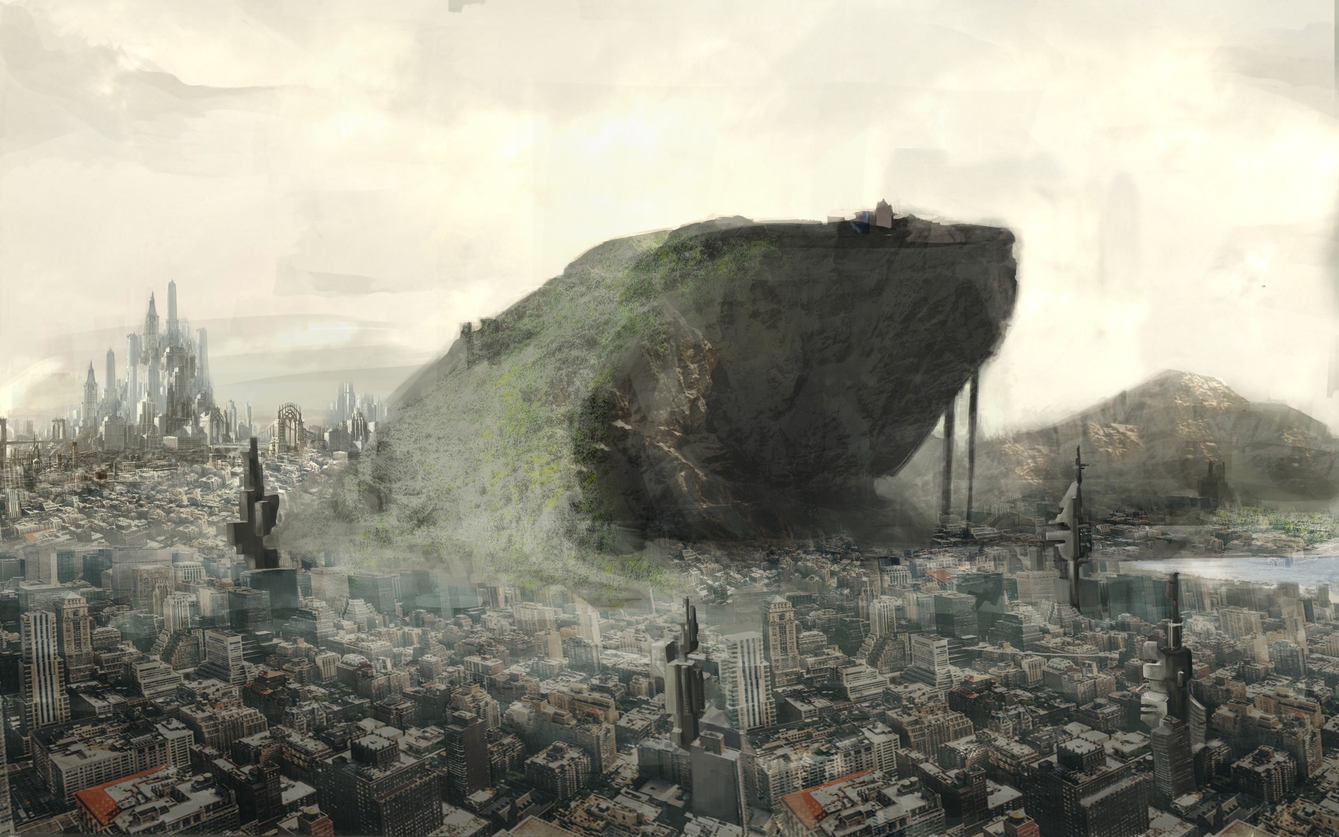 ArtStation - Blade X Bleed: World Concept - Speedpaint