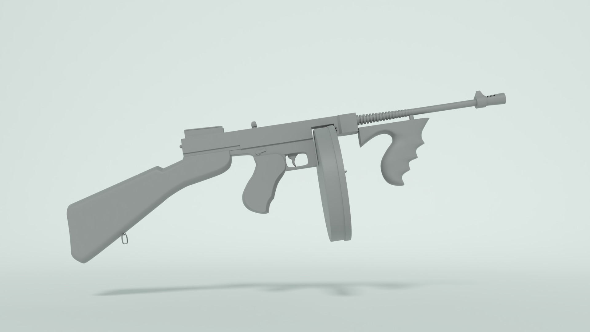 thompson machine gun coloring pages