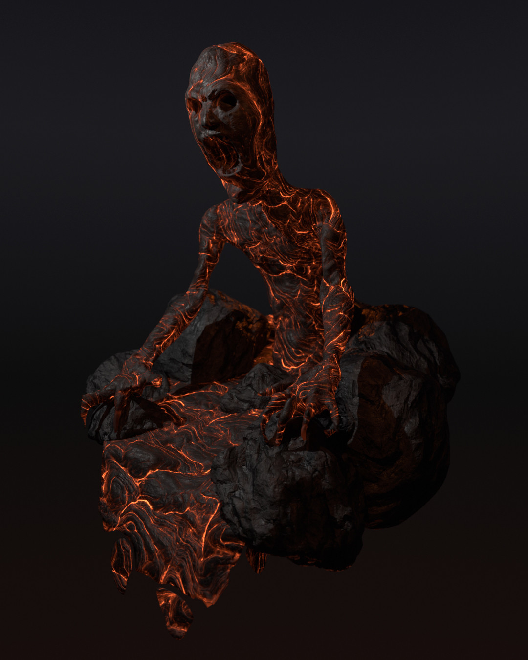 ArtStation - Lava Humanoid