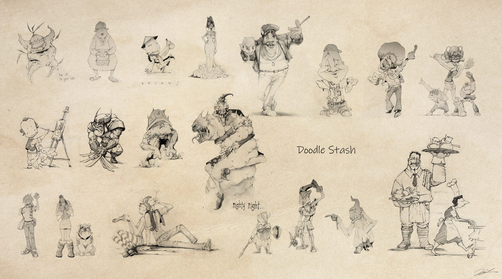 ArtStation - Old Doodle Stash (2008)