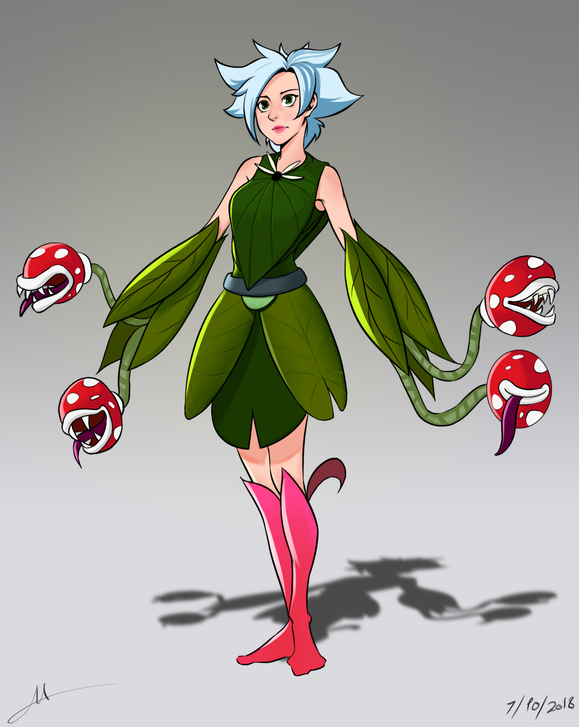 Artstation Monster Plant Girl
