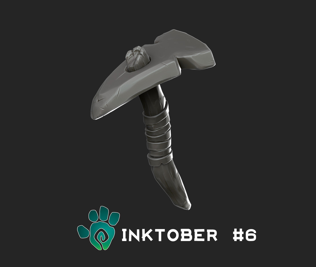 ArtStation - Inktober #6: The Pickaxe