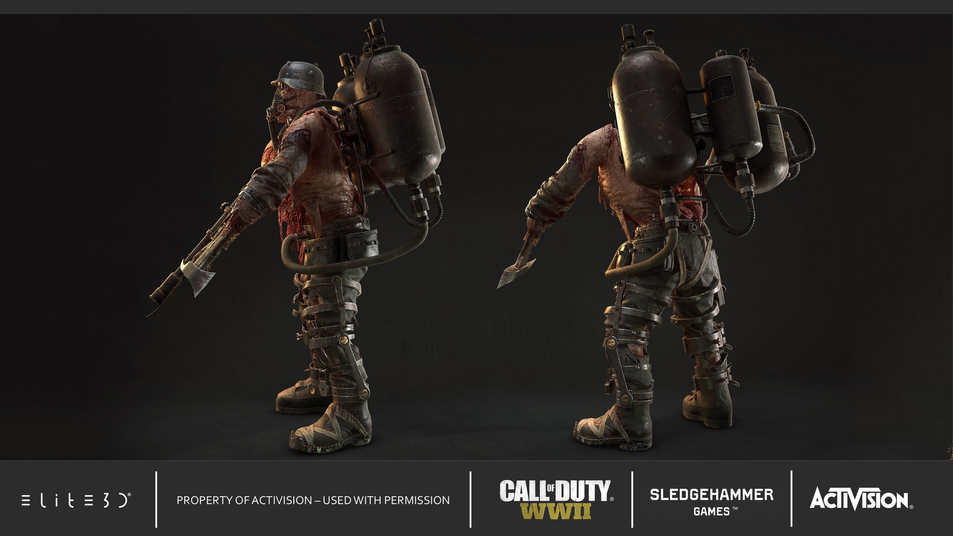elite3d studio - Call of Duty: World War II Zombie Mode Characters