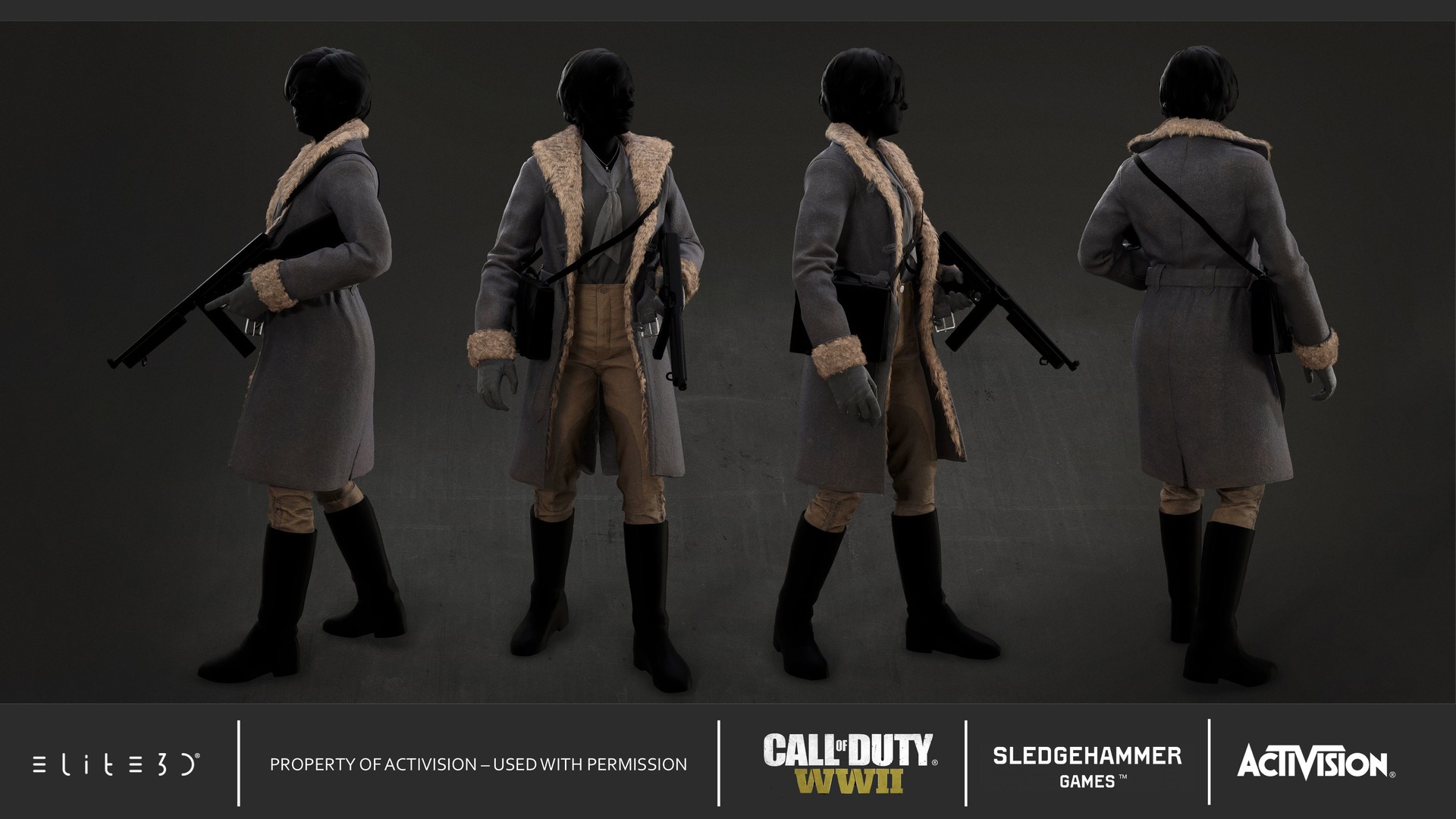 elite3d studio - Call of Duty: World War II Zombie Mode Characters