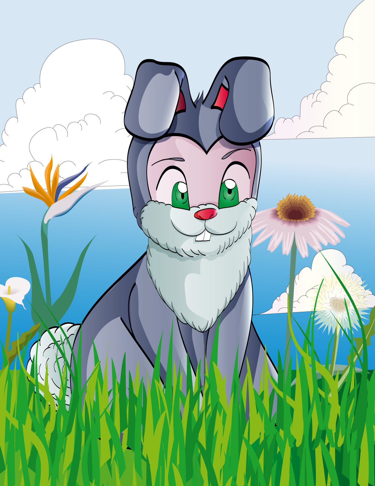 ArtStation - Ilustración infantil - Conejo