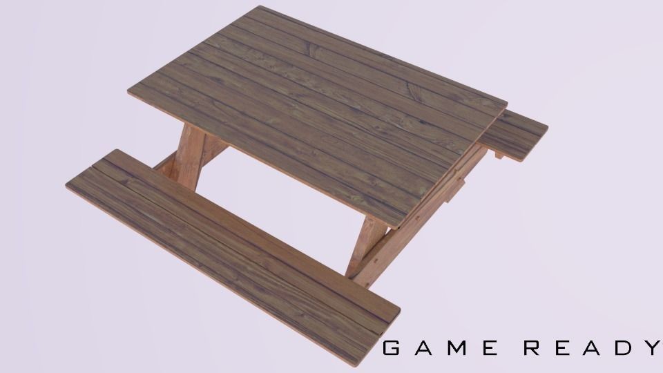 Flemin Johnson - Low Poly Picnic Table