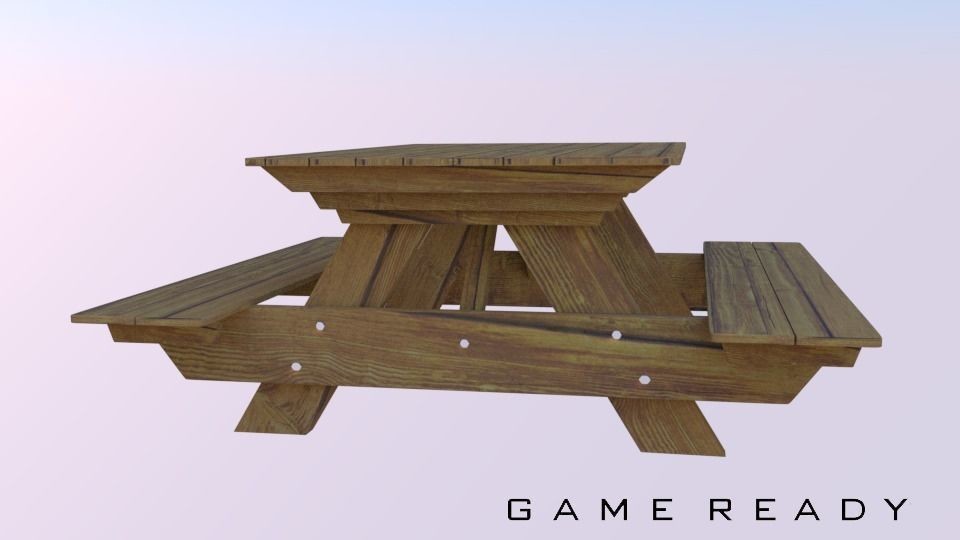 Flemin Johnson - Low Poly Picnic Table