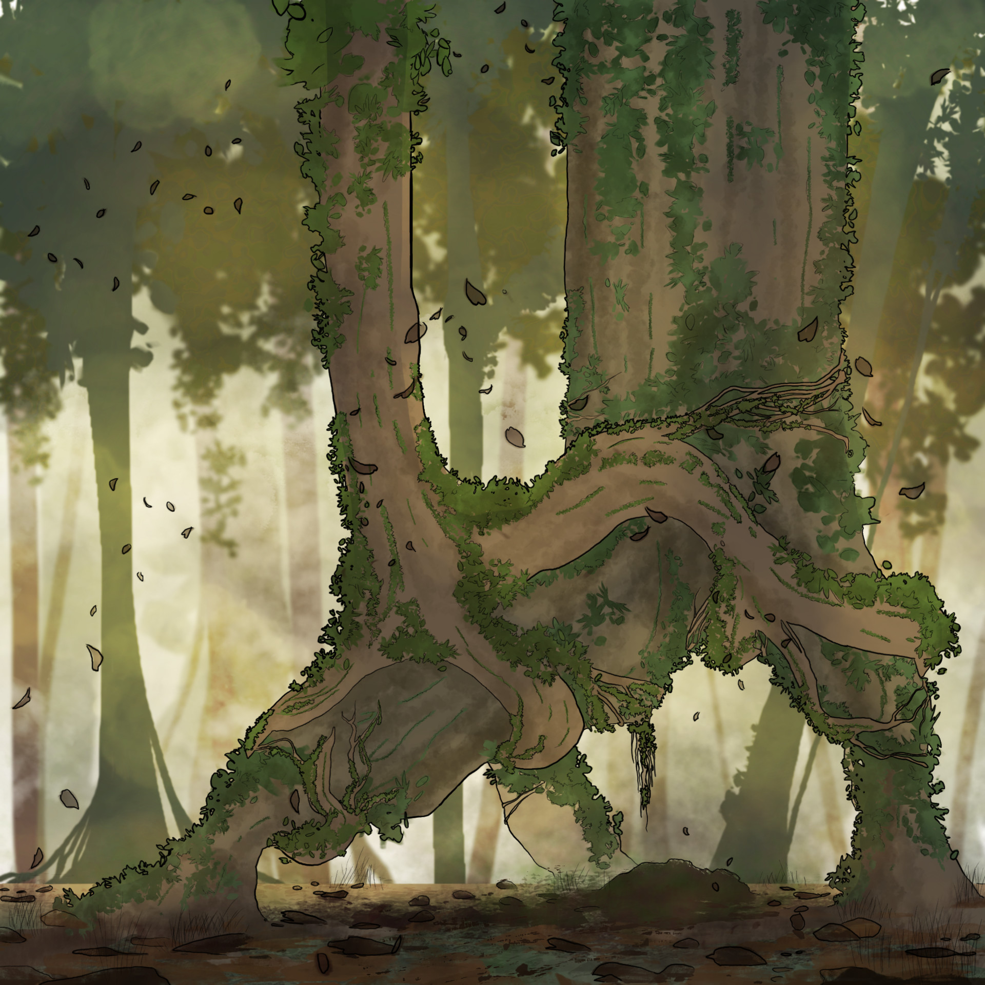 ArtStation - Forest Backplates