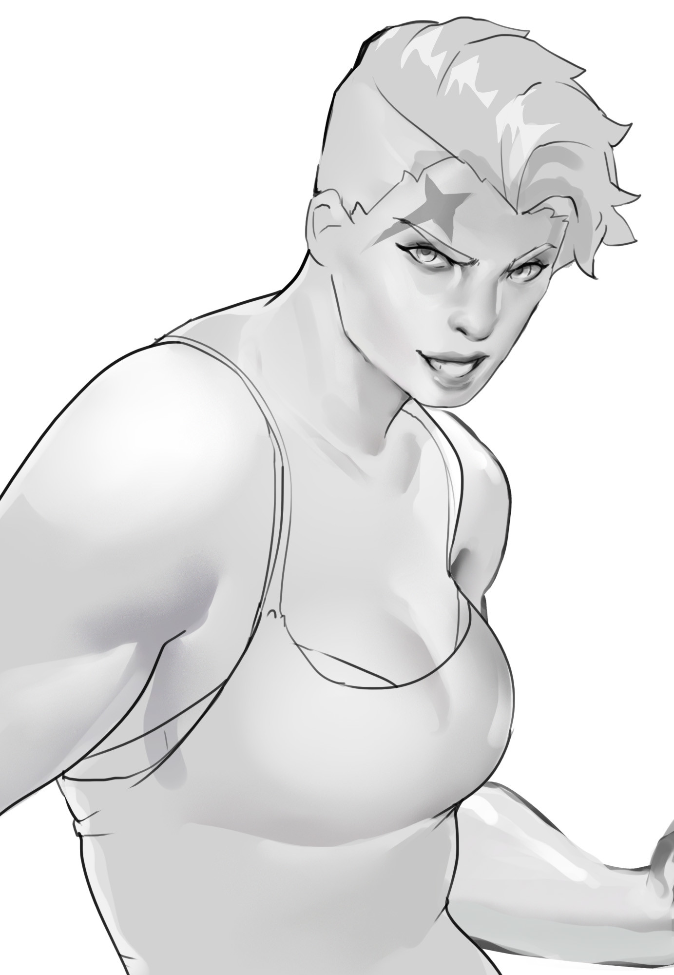 how to draw zarya from overwatch