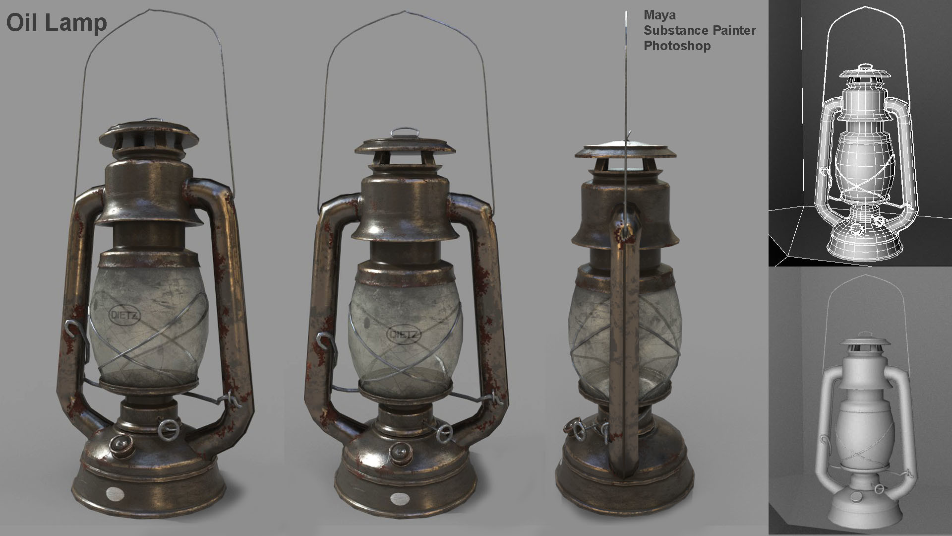 ArtStation - Oil Lamp