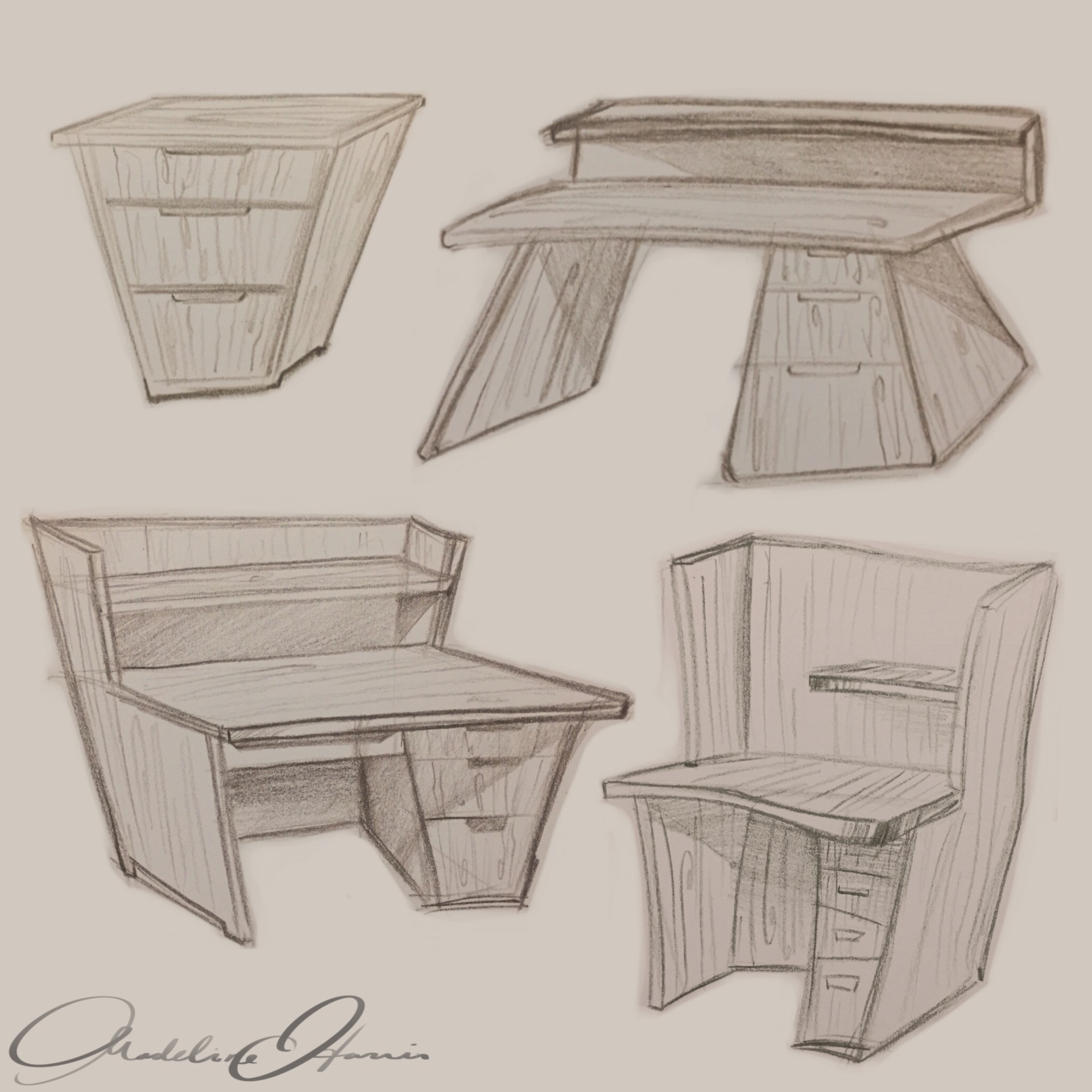ArtStation - Desks