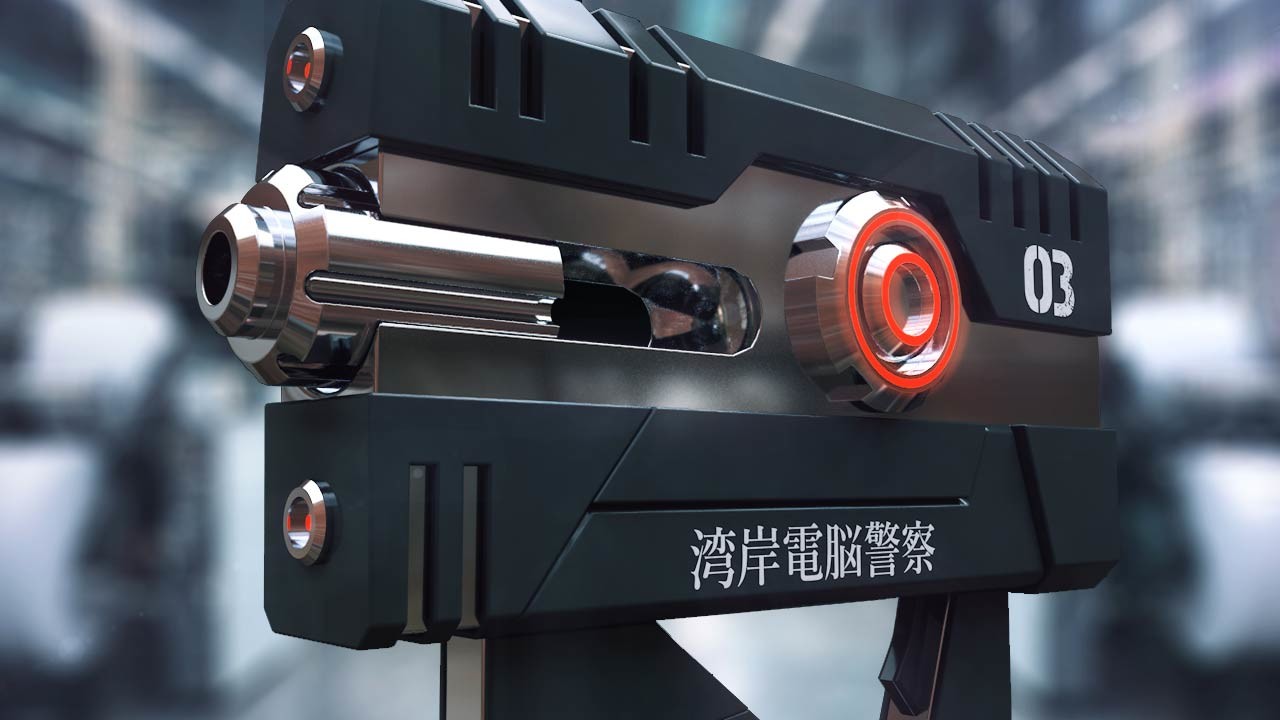 ArtStation - Cyberpunk Gun 03