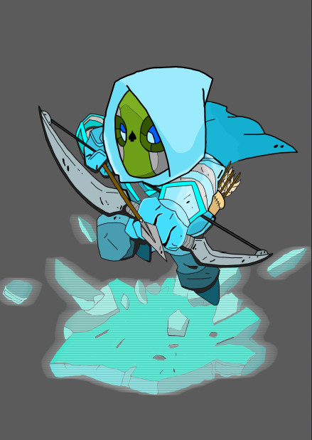 ArtStation - Chibi art "Robotic Archer"