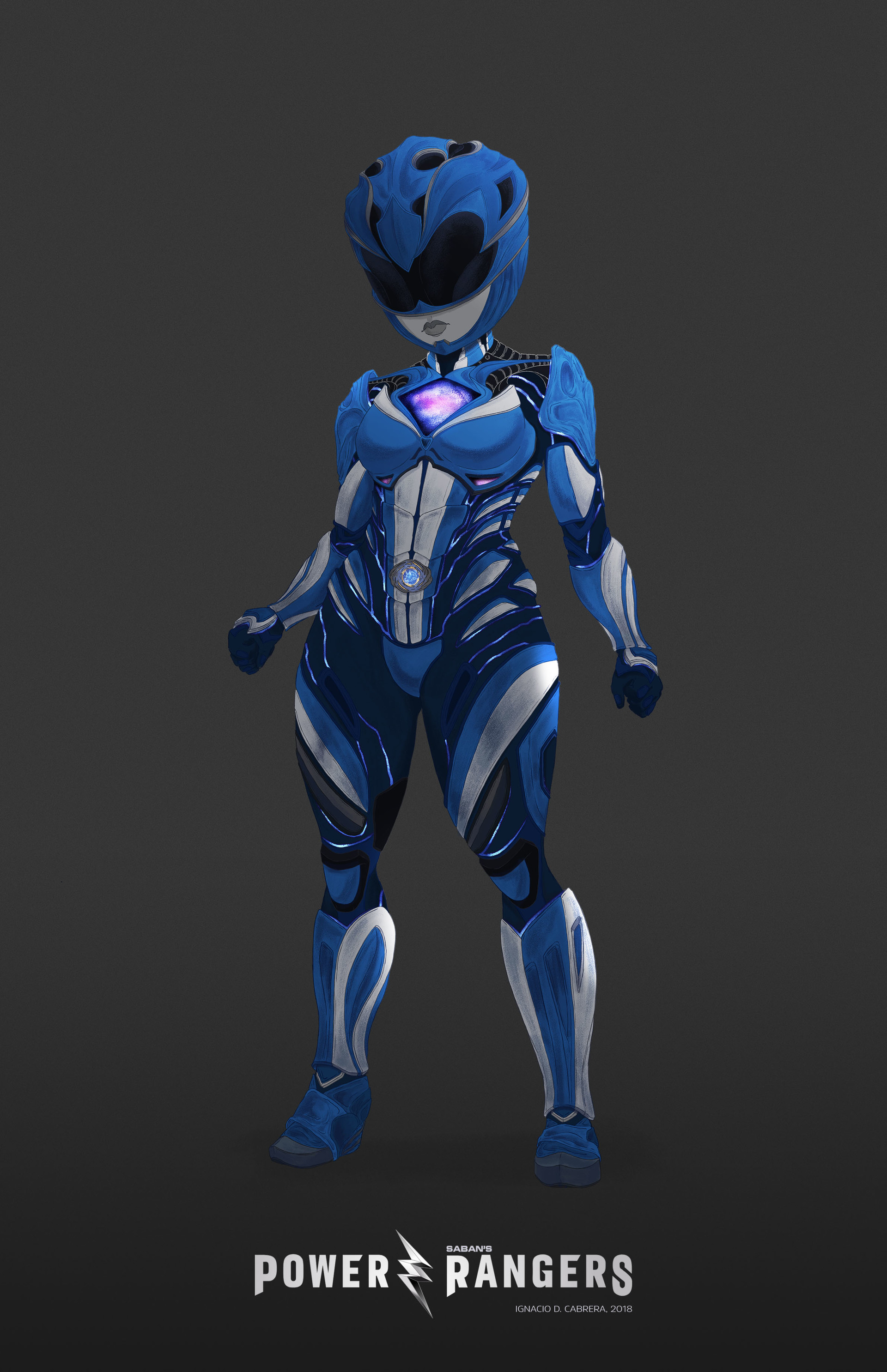 Ignacio Cabrera - BLUE RANGER - Power Rangers 2017 movie suits