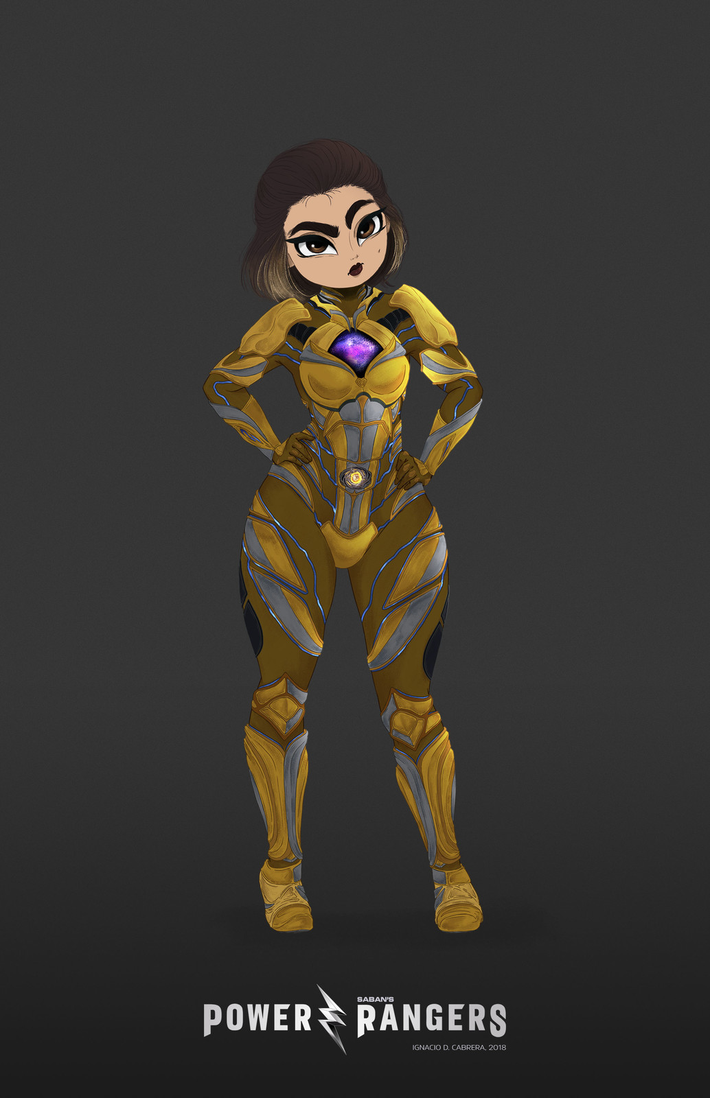 Ignacio Cabrera - YELLOW RANGER - Power Rangers 2017 movie suits