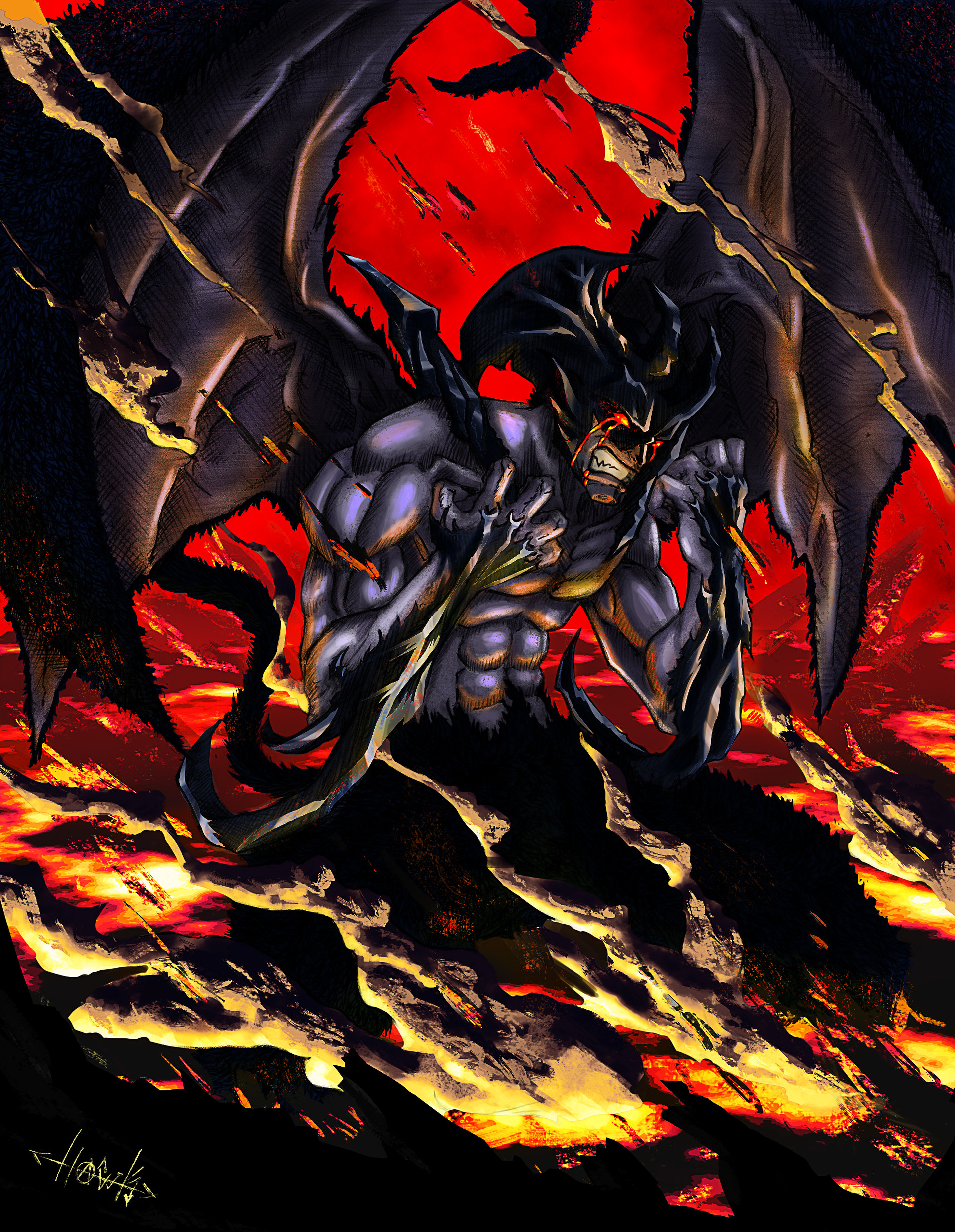 Devilman Amon Art