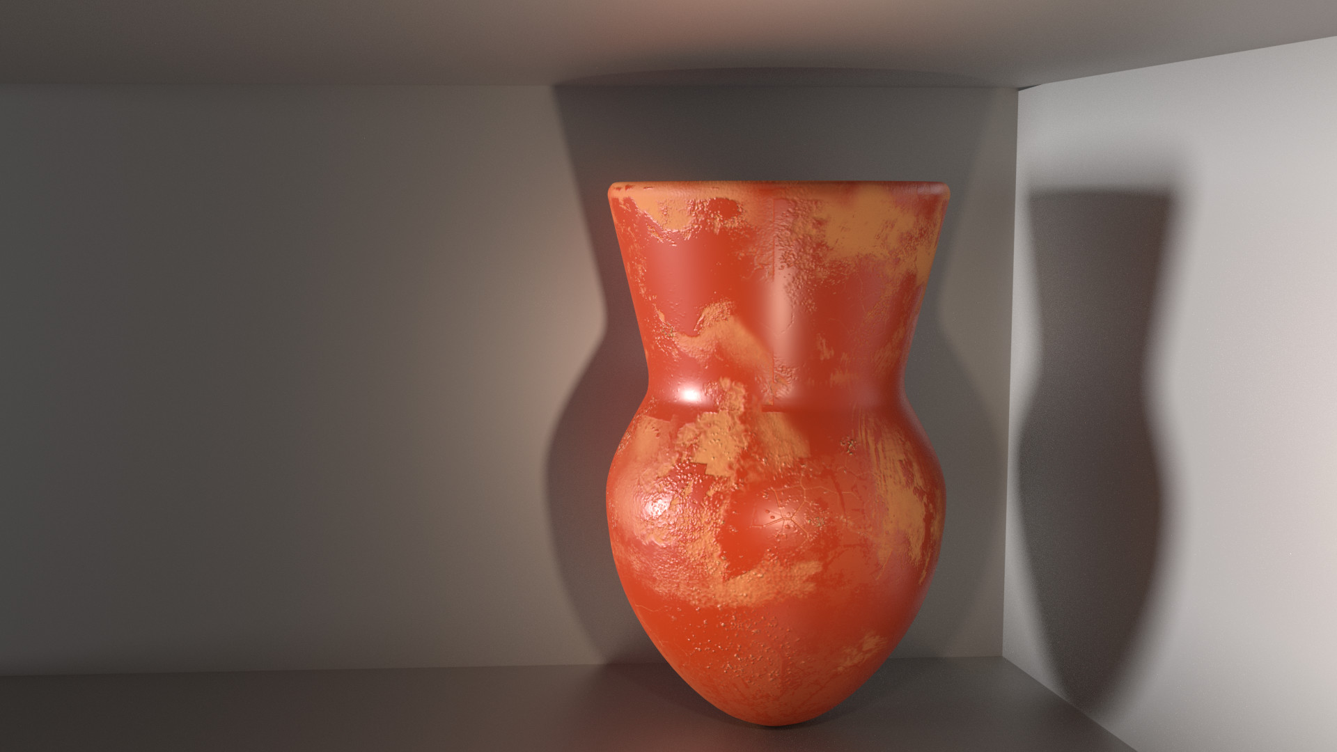 ArtStation - red pottery jar