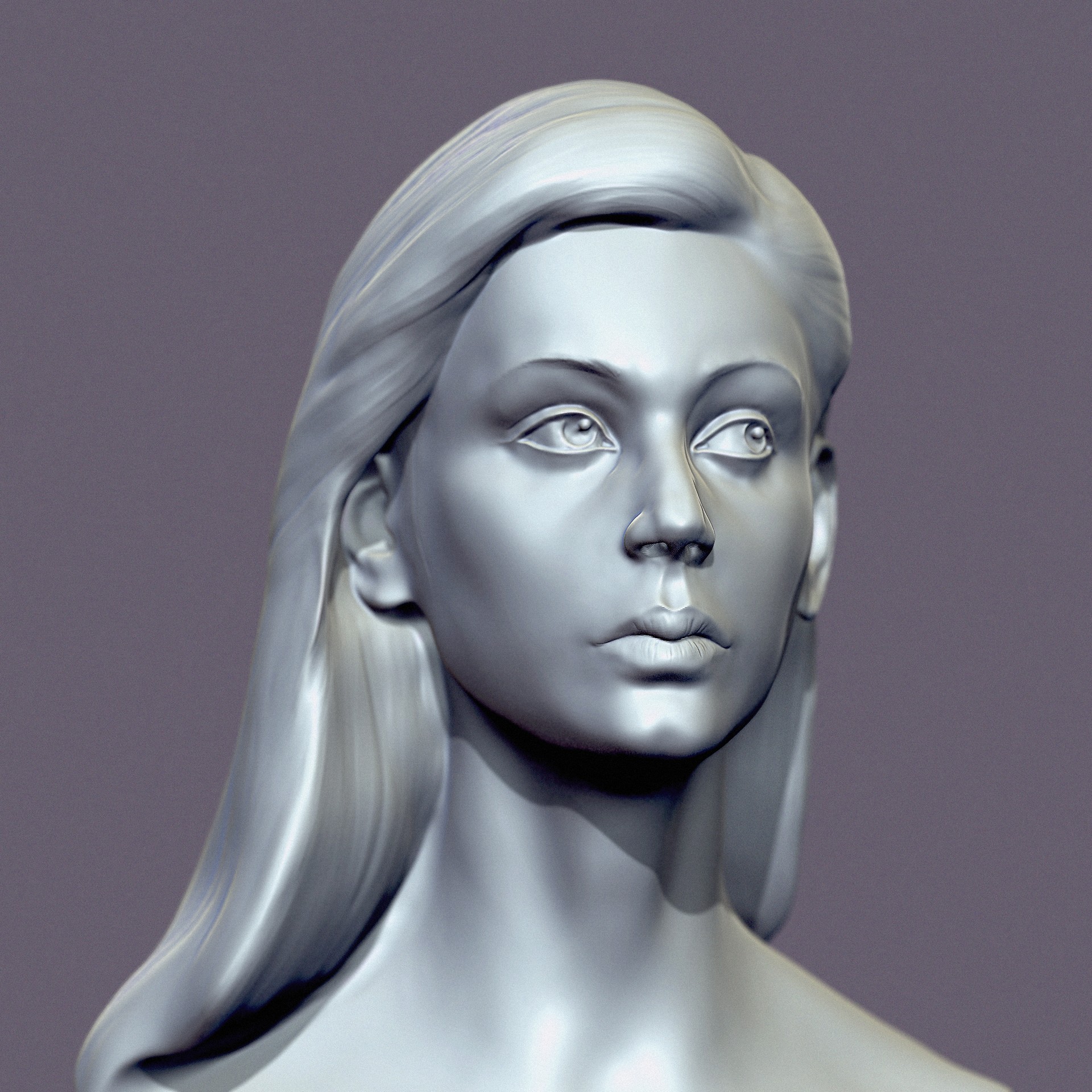ArtStation - Female Head Sculpt