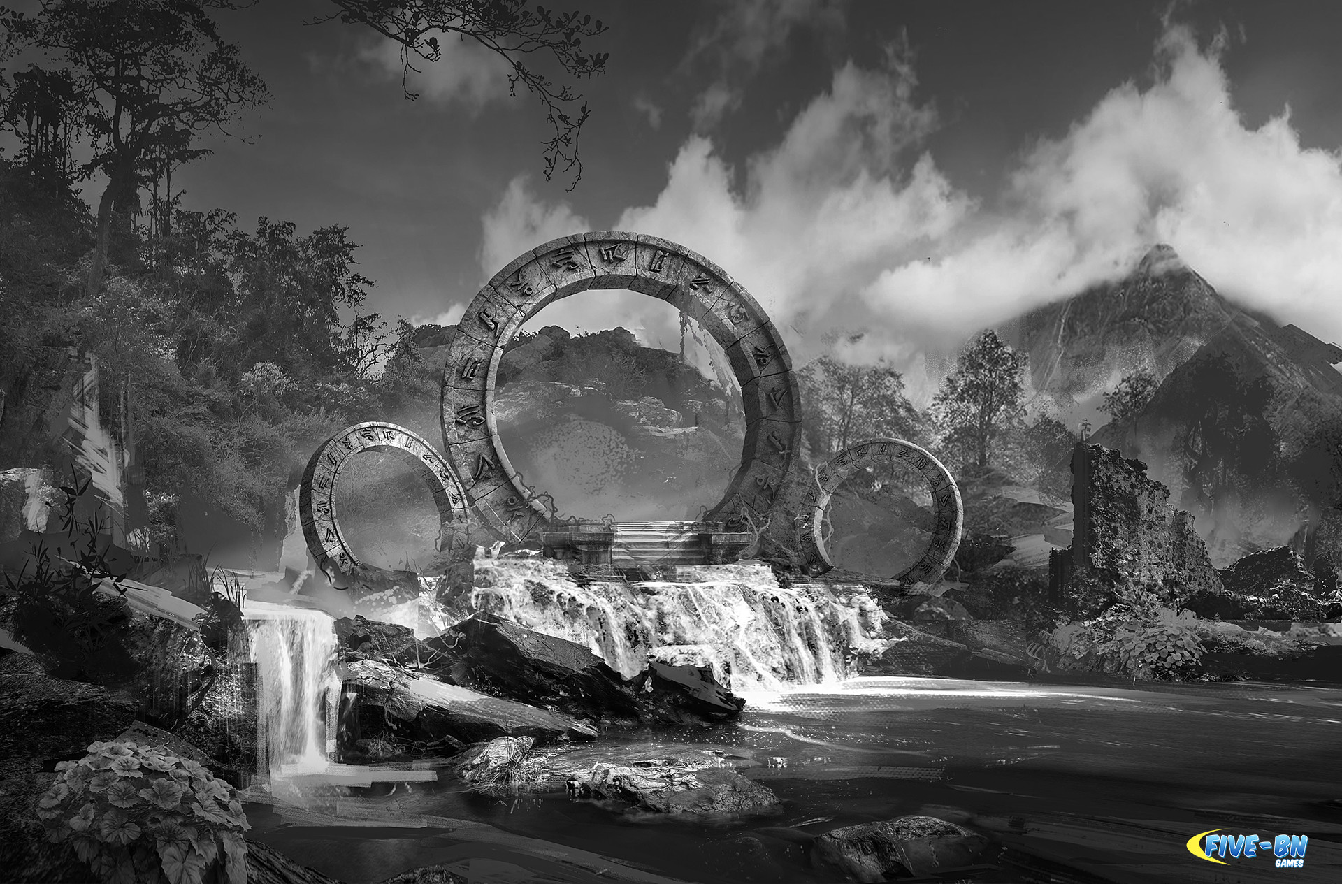 ArtStation - Sketches for Five_BN game studio.