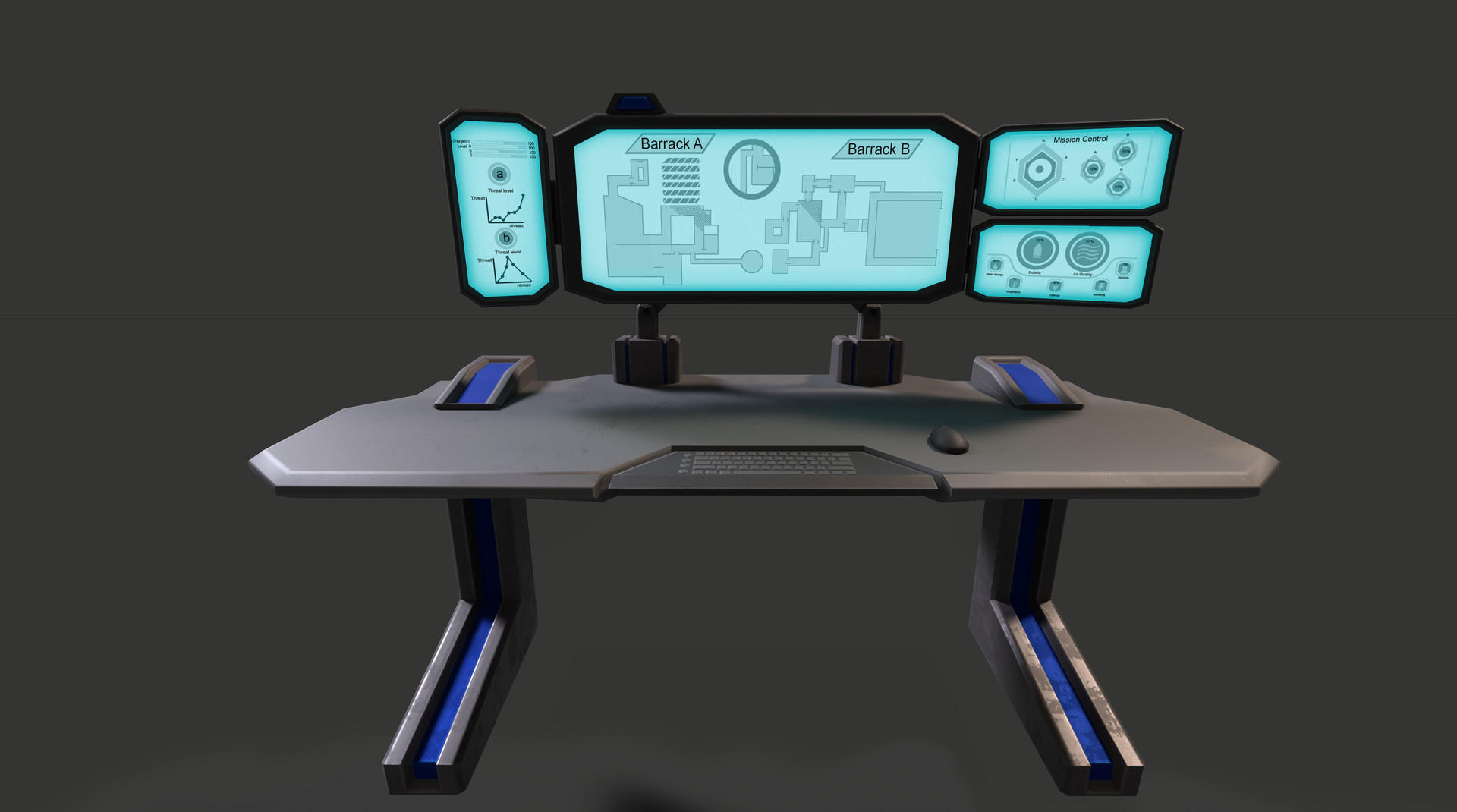 Scifi Lab Desk FREE 3D Lab Equipment Models BlenderKit, 54% OFF