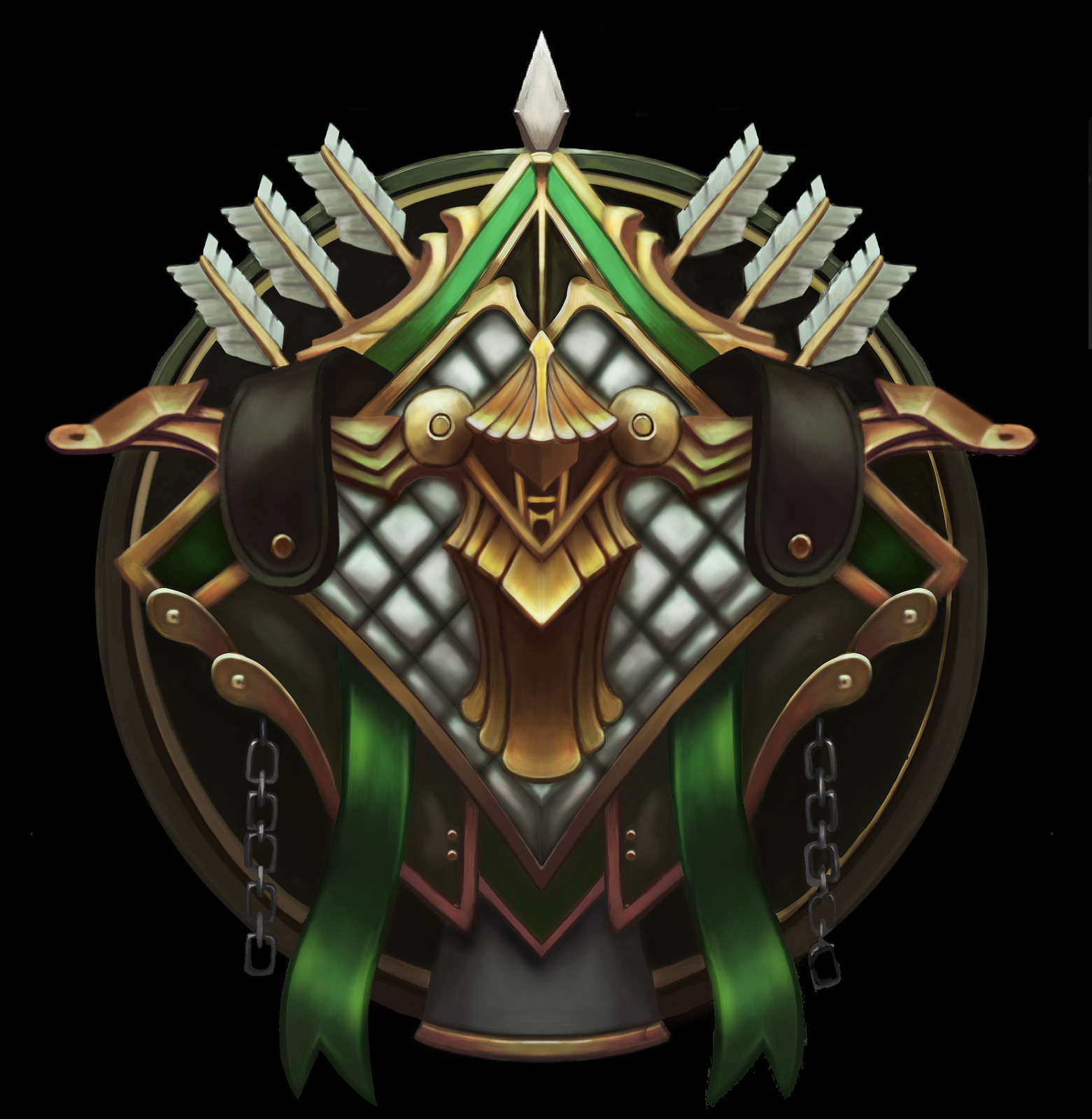 Somya Gupta - Hand painted Shield for personal project and studies