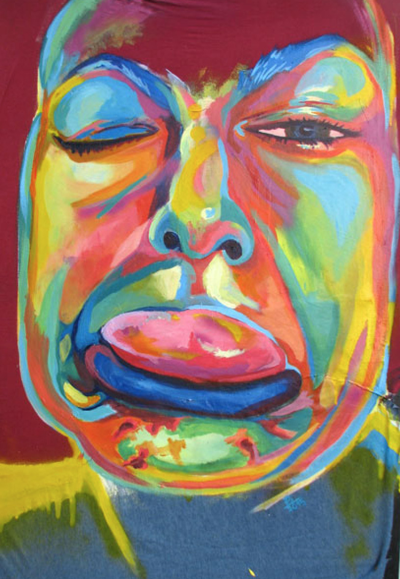 ArtStation - an old selfportrait - acryl