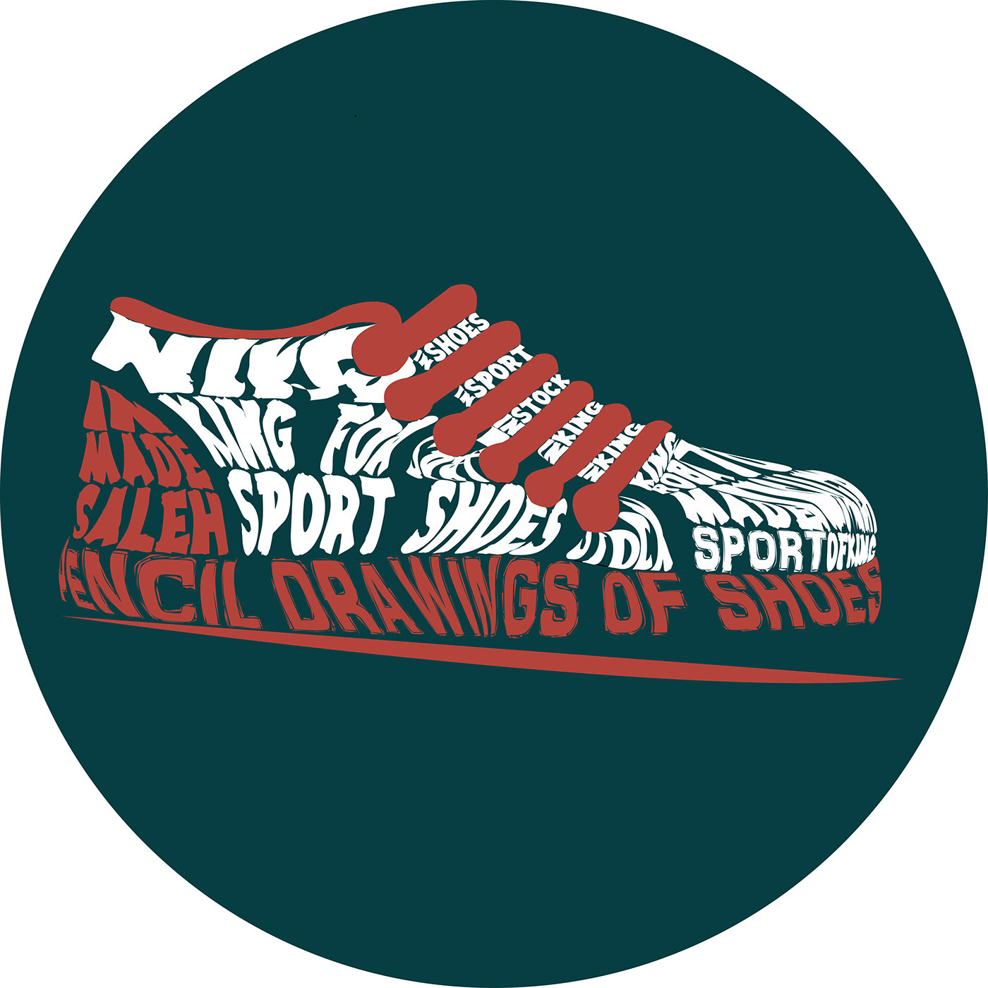 ArtStation - Design of 2d shoes in the art of typography