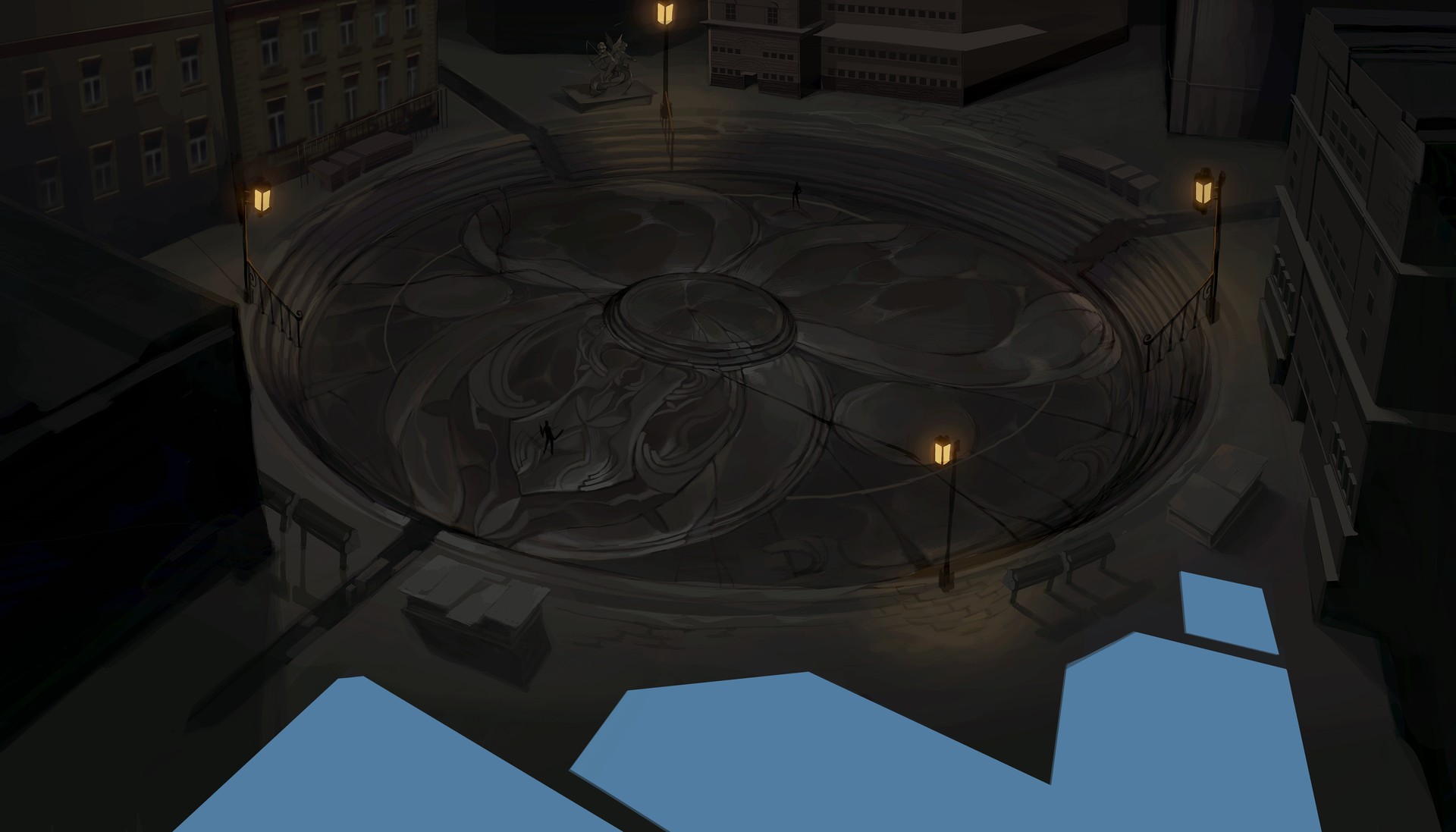 ArtStation - Night town_concept