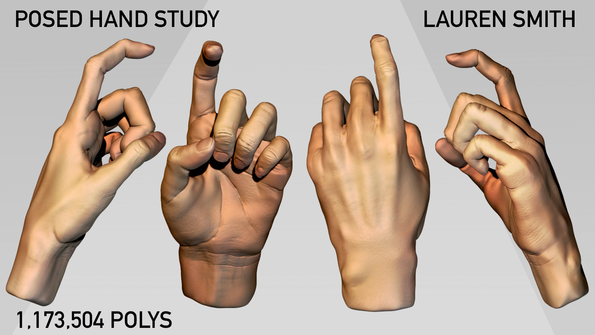 ArtStation - Posed Hand Study