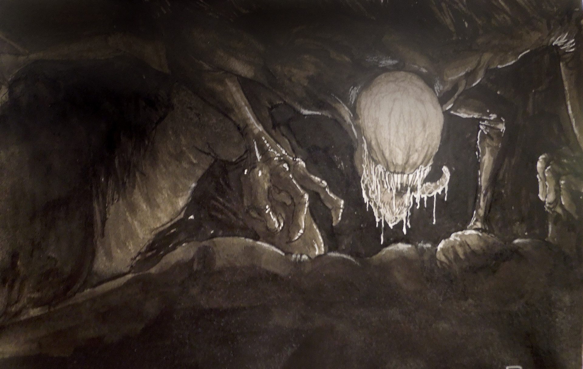 ArtStation - Inktober 2018 - Day 7 - Drooling