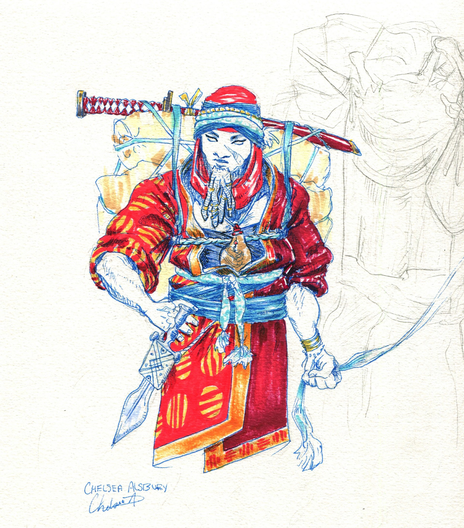 ArtStation - Inktober 2018 - Traveling Merchant