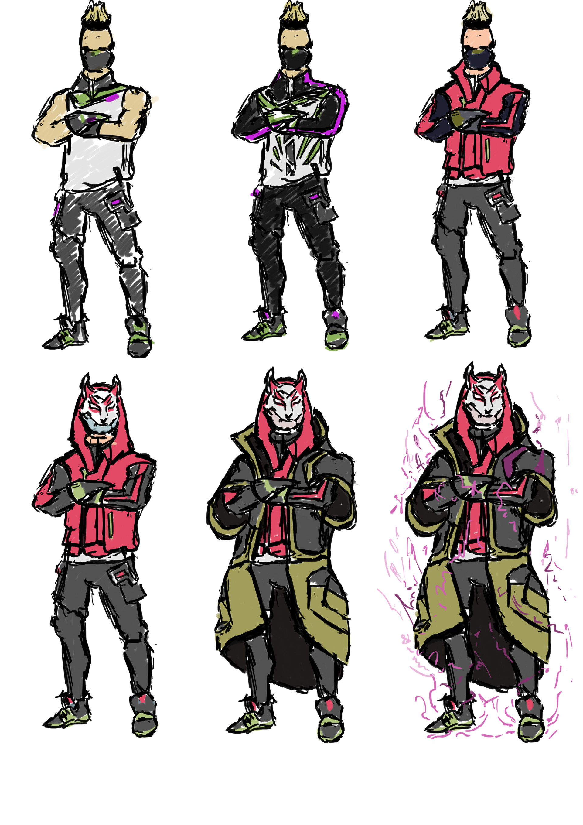 how to draw fortnite drift skin