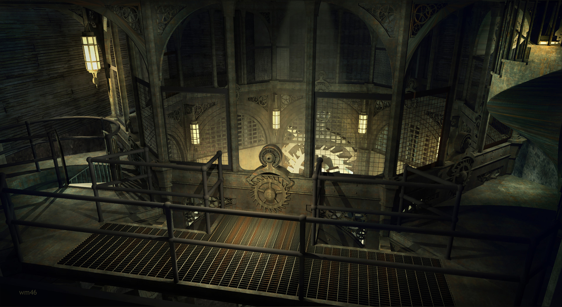 ArtStation - CLOCK ROOM CATWALK