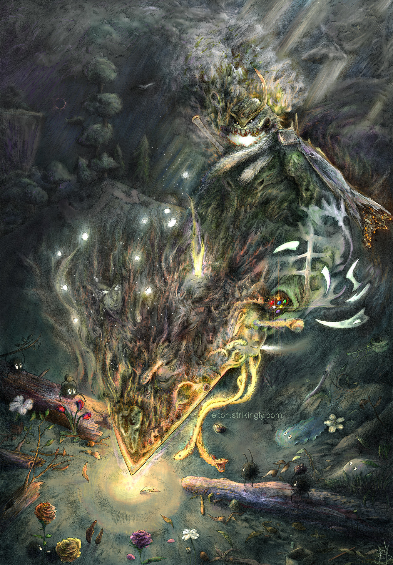 ArtStation - Fire Sword (Coloured)