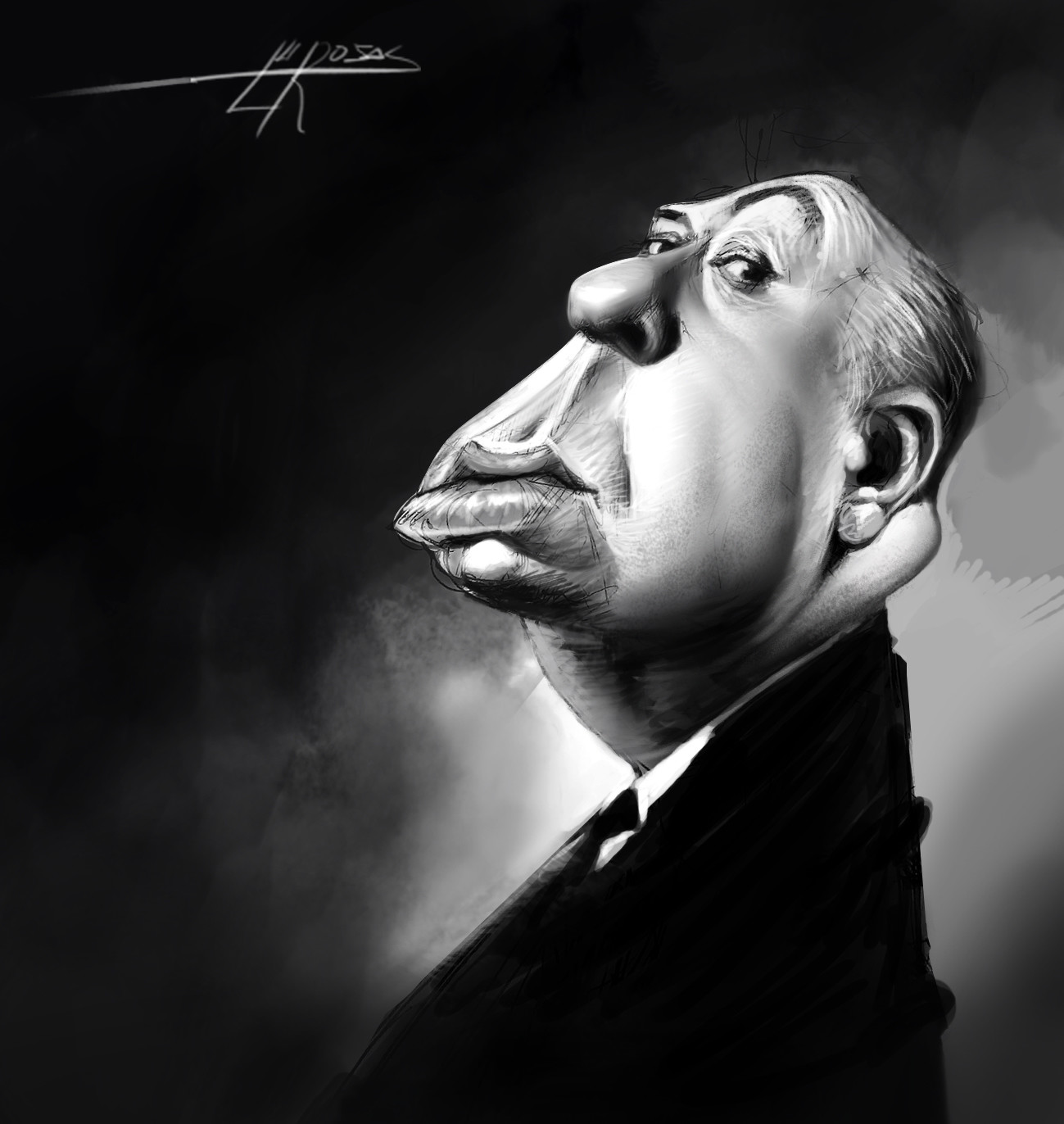 Artstation Alfred Hitchcock