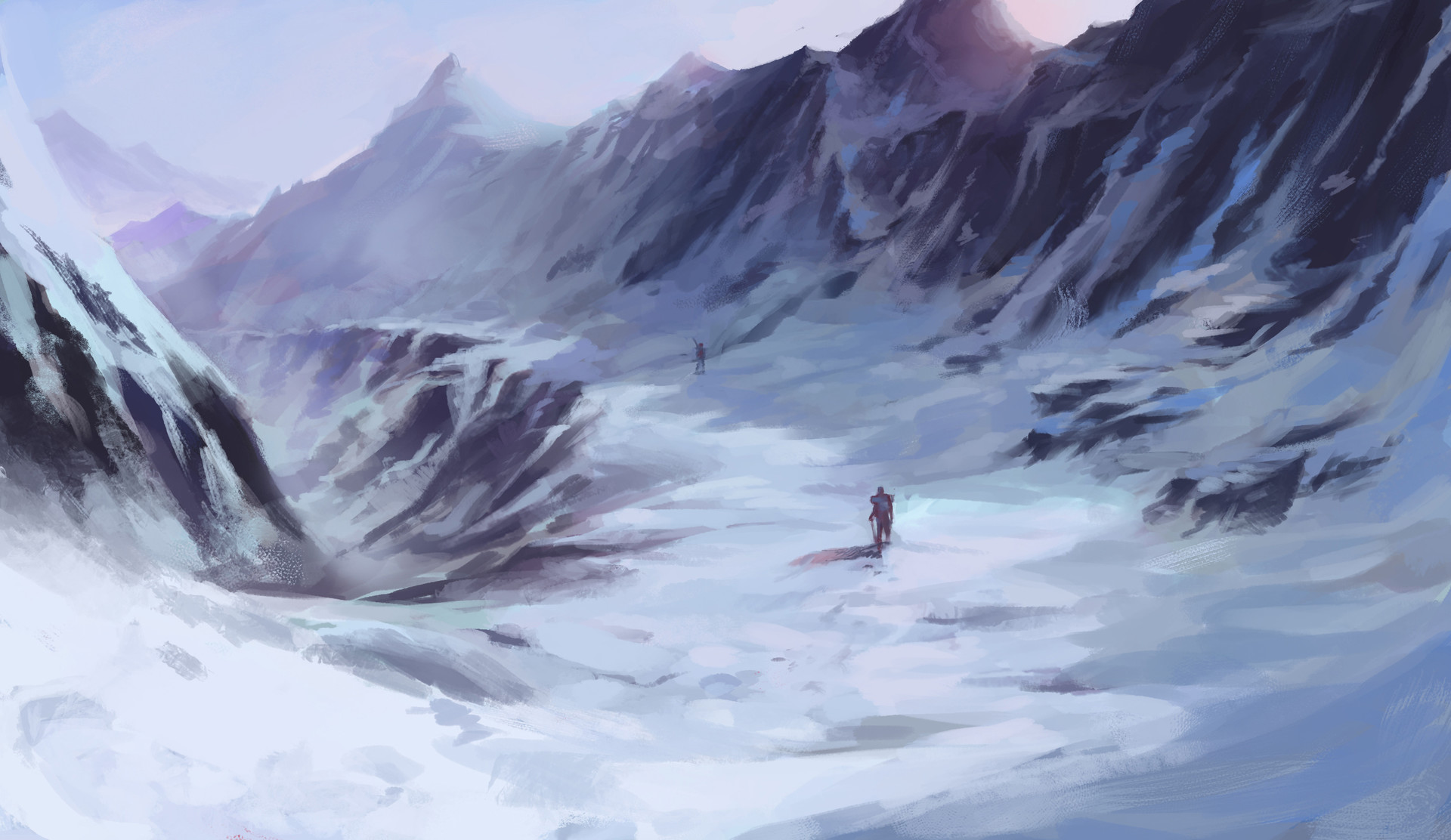 ArtStation - Snowy Mountains