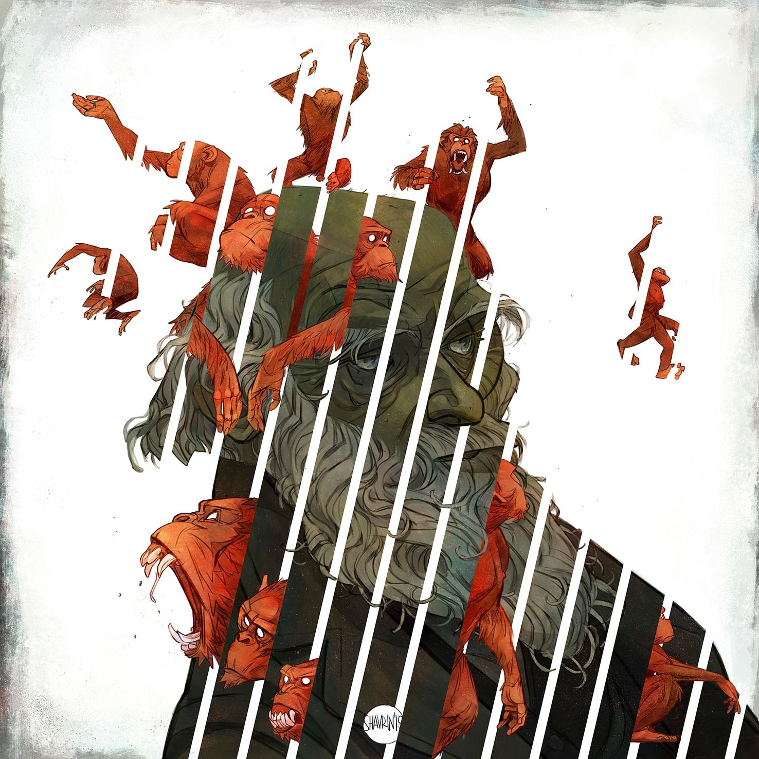 ArtStation - Darwin's head #SHAVRIN