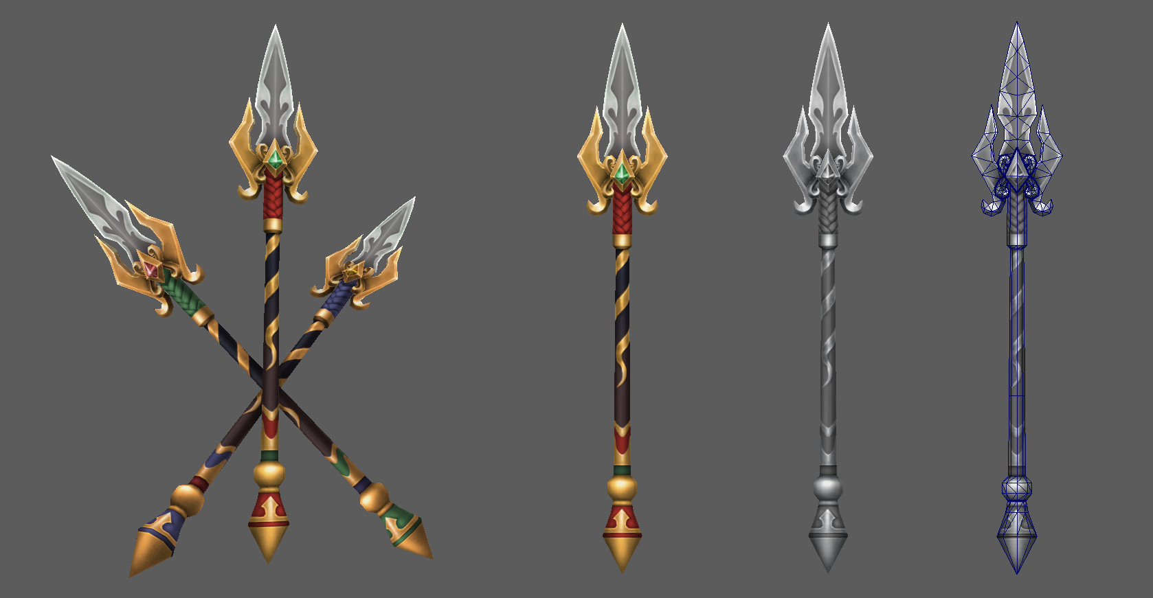 ArtStation - Nidelee weapon retexture