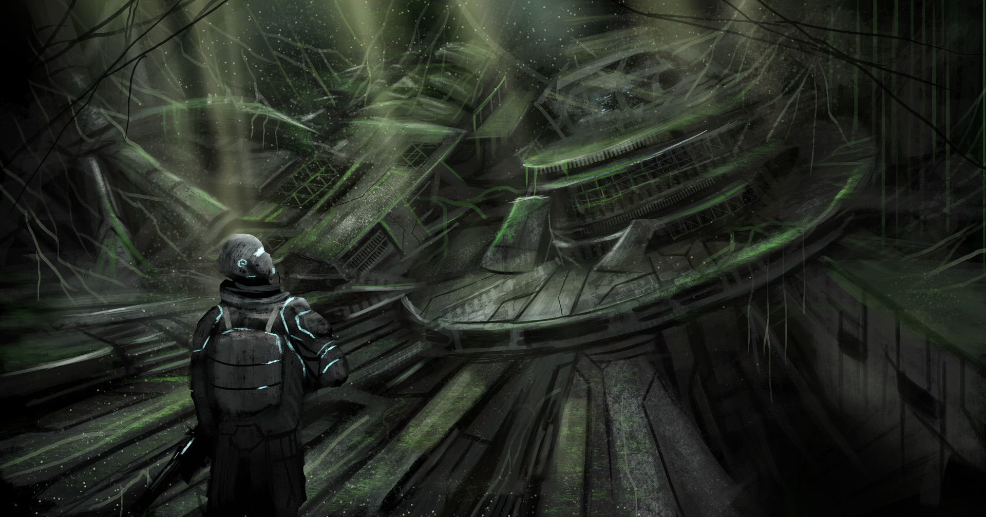 ArtStation - Under-City Ruins idea